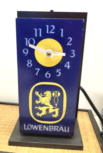 VTG UNDERWRITERS LABORATORIES LOWENBRAU BEER ELECTRIC CLOCK - READ ...