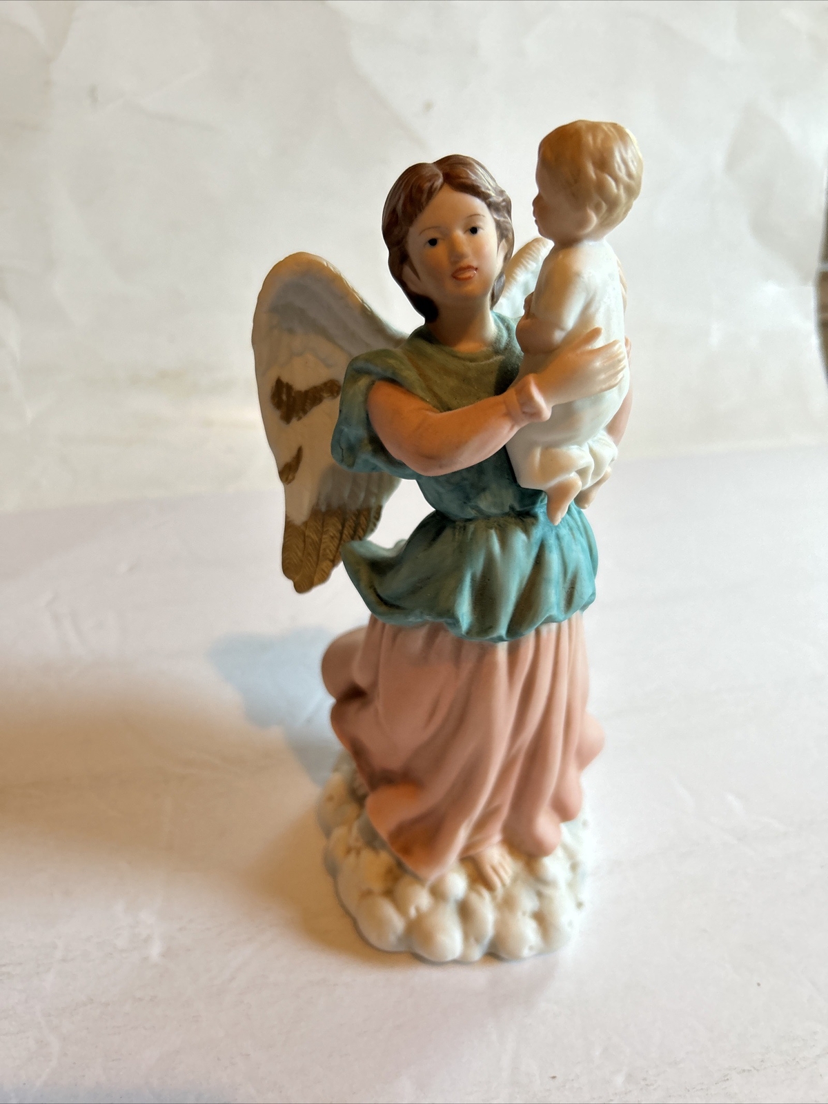 Home Interiors Homco #1417 Angel with Child Porcelain Figurine 8” Tall ...