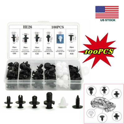 Retainer Clips Body Bumper Rivet Retainer Trim Molding push Pin Clip ...