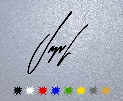 STICKER PEGATINA DECAL VINYL Gerhard Berger Signature | eBay