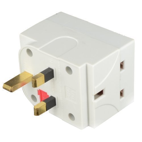 3 Gang Plug Multi Adapter Socket Mains 250v 13a UK 3 Pin Extension ...