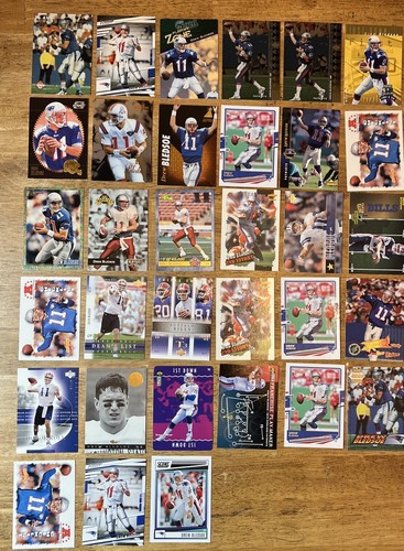 DREW BLEDSOE 50+ Card Lot Patriots Cowboys Football Cards 2P8 | eBay