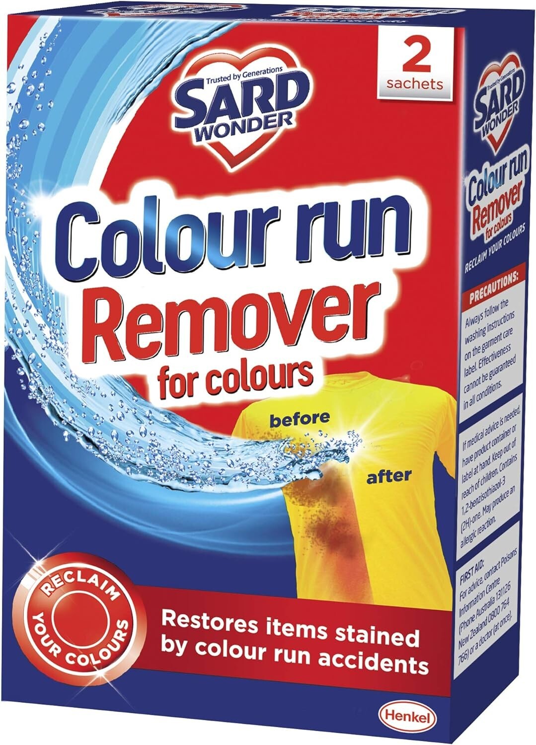 Sard Colour Run Remover for Colours for Machine or Hand Use, 2 Sachets ...
