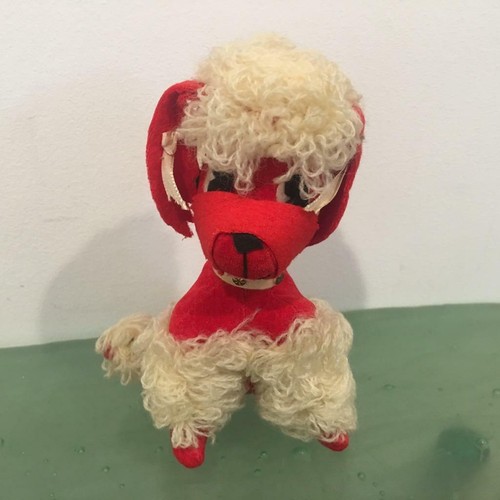 Dakin Dream Pets 1957 Red Penny Poodle Dog Velvet Plush Holiday Japan ...