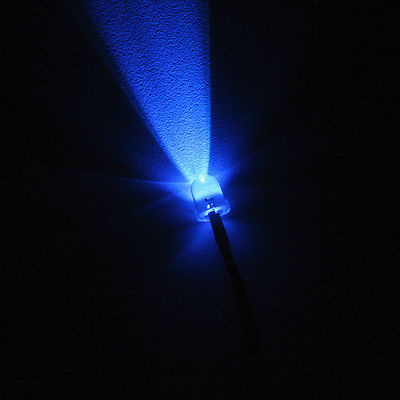 5mm LED Blue Light 55cm Pre Wired Light Emitting Diode 9V to 12V 20 ...