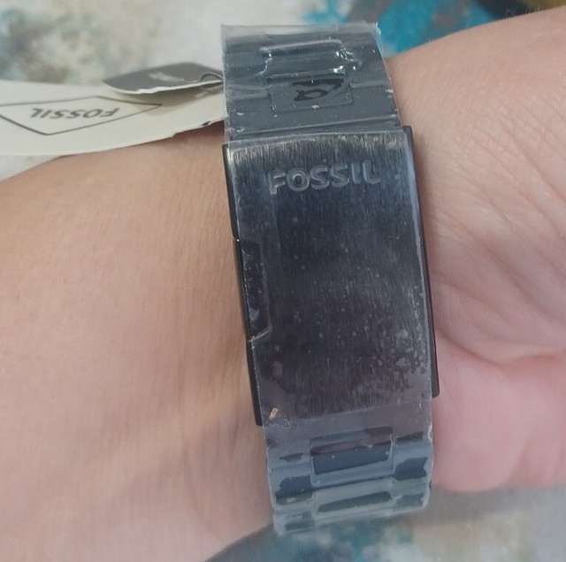 Fossil Inscription Automatic Smoke Stainless Steel Watch BQ2574 for ...