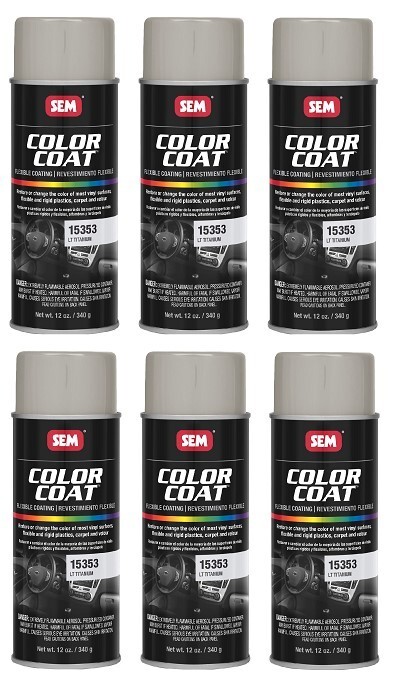 SEM 15353 Color Coat Light Titanium Spray Paint Aerosol Can 12 oz. (6 ...
