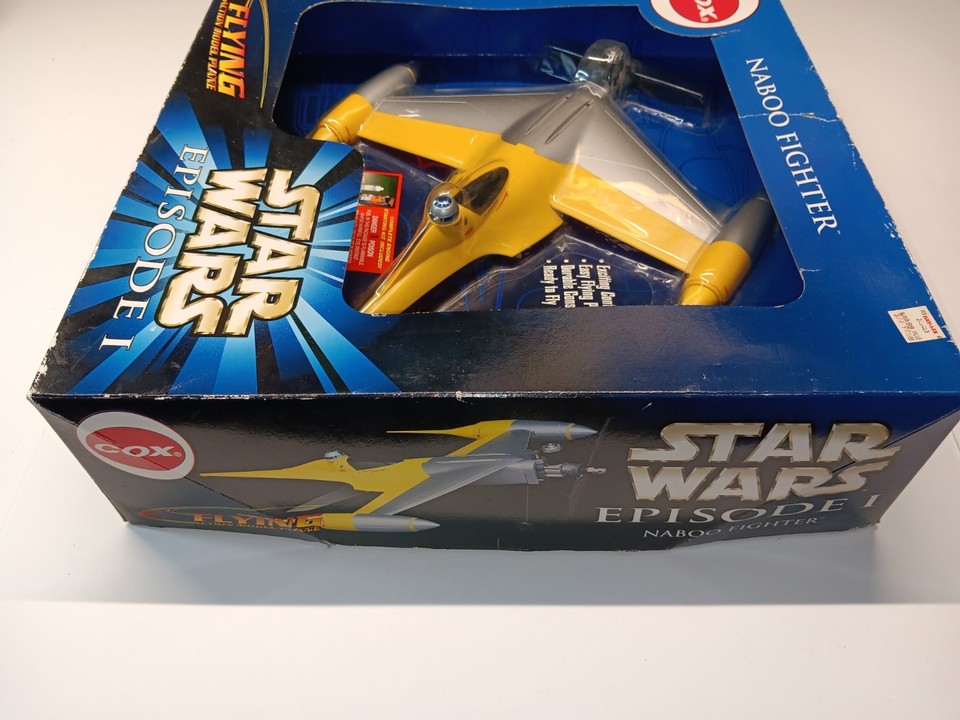Rare Cox Star Wars 436088 Episode 1 Naboo Fighter Flying Action Model ...