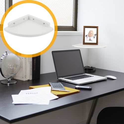 Corner Fan Partition Wall Mount Display Shelf Wood Floating Shelves | eBay