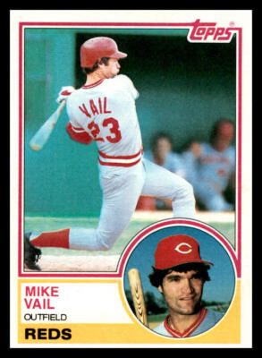 1983 Topps Mike Vail #554 Cincinnati Reds | eBay