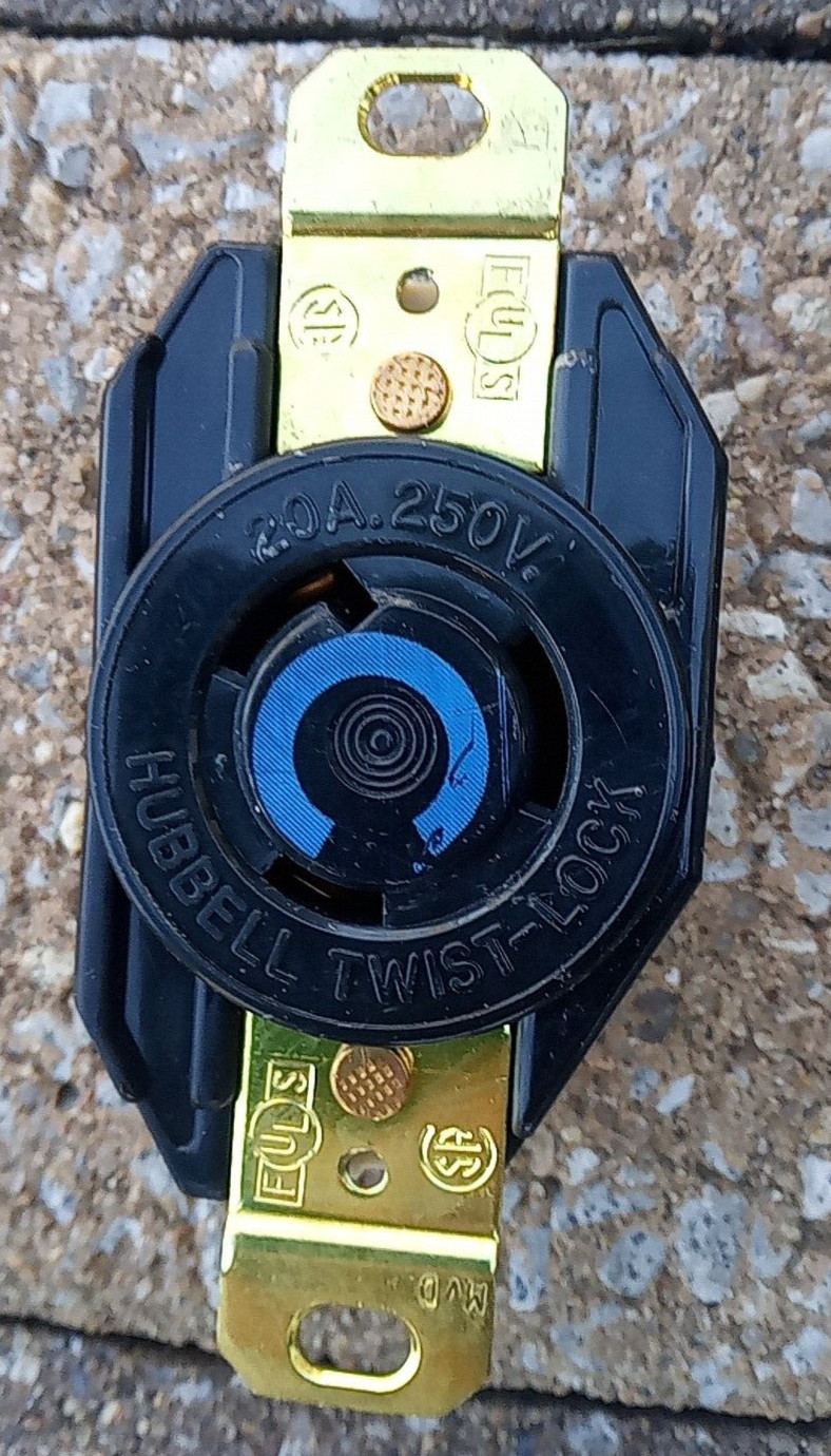 Hubbell 20A 250V 2P3W 2 Pole 3 wire HBL2320 | Grelly USA