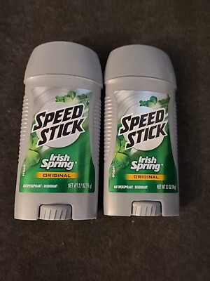 2 Speed Stick Original Antiperspirant, Irish Spring Scent, 2.7 oz (C1 ...
