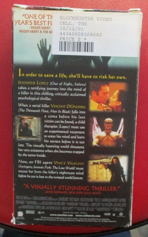 The Cell (VHS 2000) | eBay