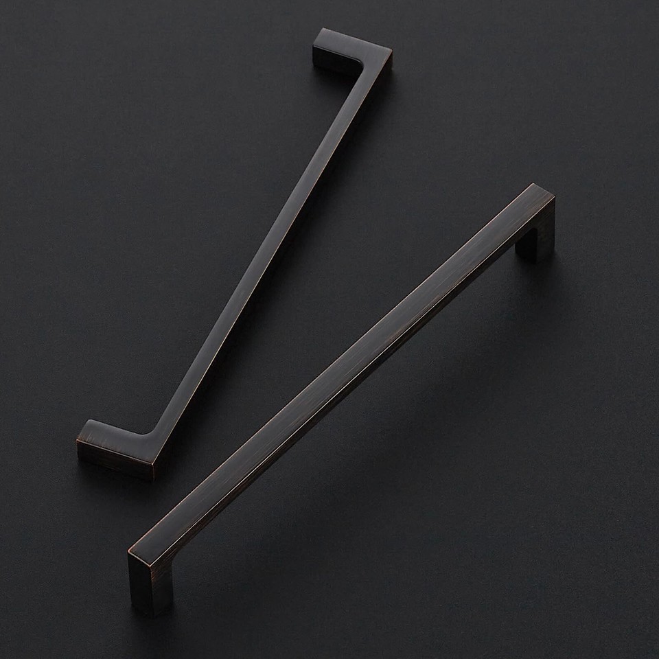 Solid Kitchen Square Cabinet Handles 7-1/2" Oil-Rubbed Bronze Pulls 10 ...
