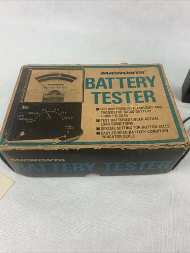 Vintage Micronta 22-030A Battery Tester. Tested Working | eBay