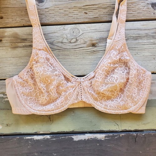 Lunaire 34DD Toronto 172-11 Seamless Beige Floral Mesh Underwire Bra ...