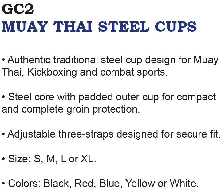 FAIRTEX MUAY THAI STEEL CUP GC2 GROIN PROTECTORS PROTECTIVE GEAR KICK ...