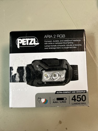 Petzl ARIA 2 RGB, Compact, Durable, Waterproof headlamp with White, red ...