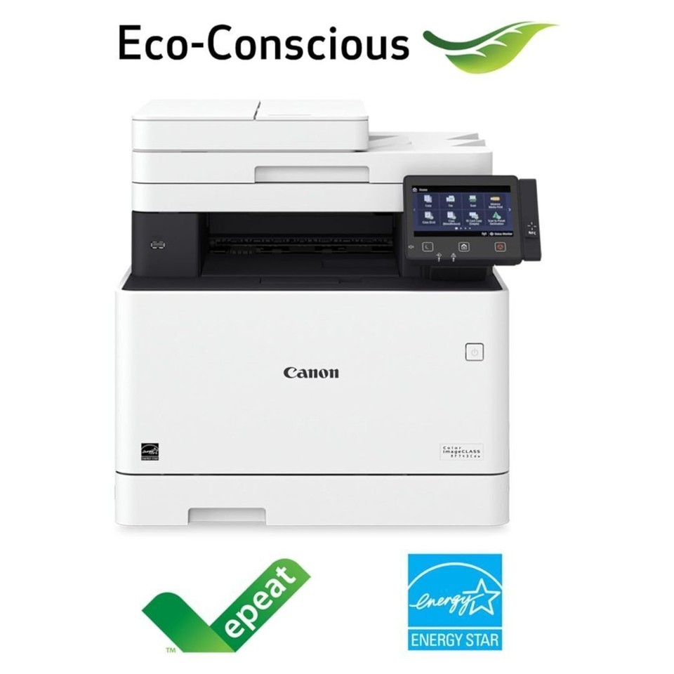 Canon Color imageCLASS MF743Cdw All In One White and Black Duplex Laser ...