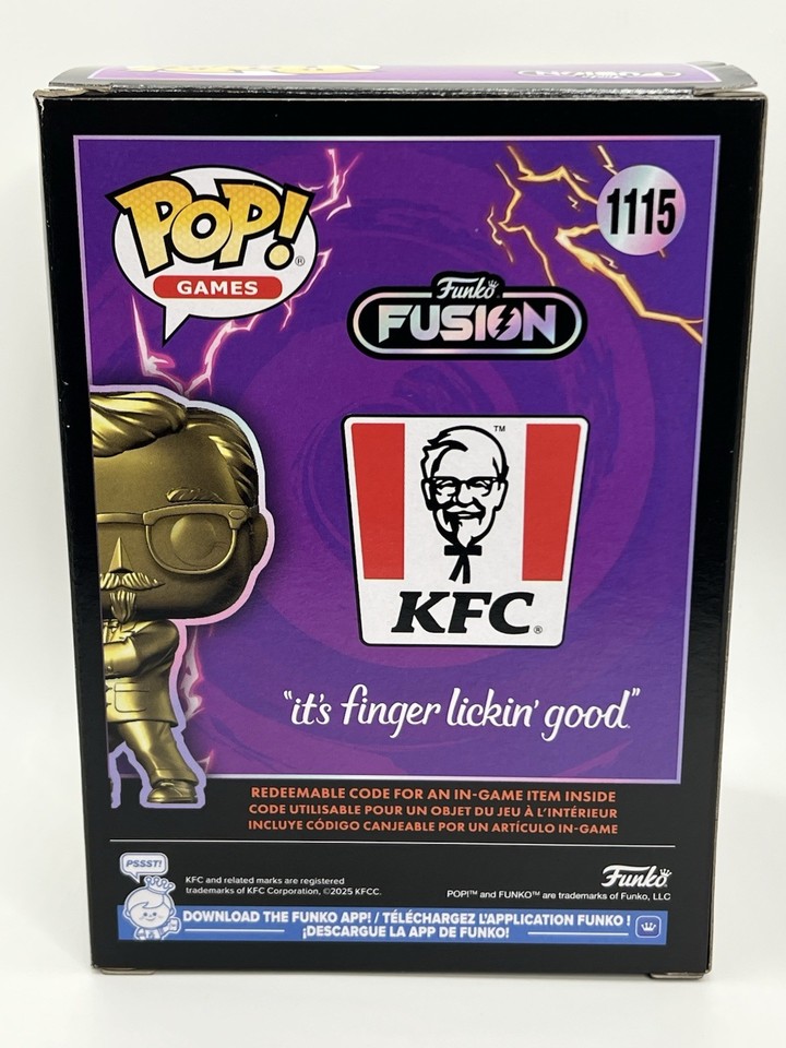 Funko Pop Colonel Sanders (Funko Fusion) #1115 CHASE - SLIGHT BOX ...