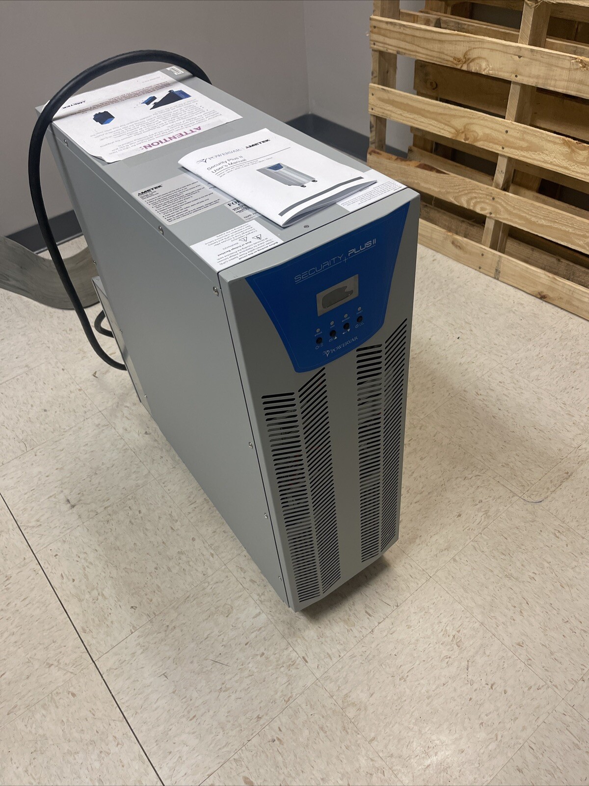 Powervar Security + Plus ABCDEF4000-22 22040-84R UPS Uninterrupted ...