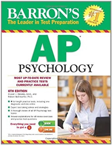 Barron's AP Psychology, 6th Edition Paperback 9781438002705 | eBay