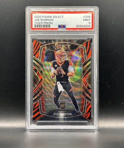 2020 Panini Select - Club Level Tiger Stripe Prizm #246 Joe Burrow (RC ...