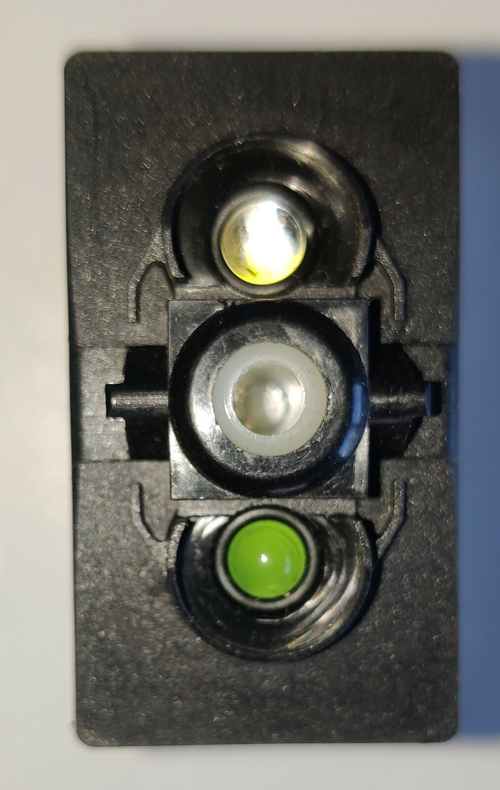 Carling VLD2 Momentary Rocker Switch On/Off/On 20A 12V 2x LED Lift Bus ...