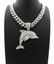 Hip Hop YOUNG DOLPH DOLPHIN Pendant & 12mm 18" Full Iced Cuban Chain ...