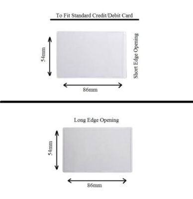 Credit Debit Card Driving Licence Dust Protector ID Sleeve Cover Holder ...
