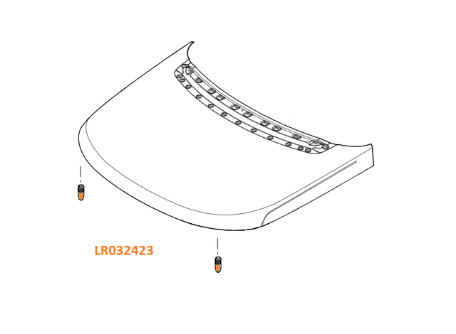 Land Rover Genuine Sports Hood Bonner Stop X2 LR032423 for sale online ...
