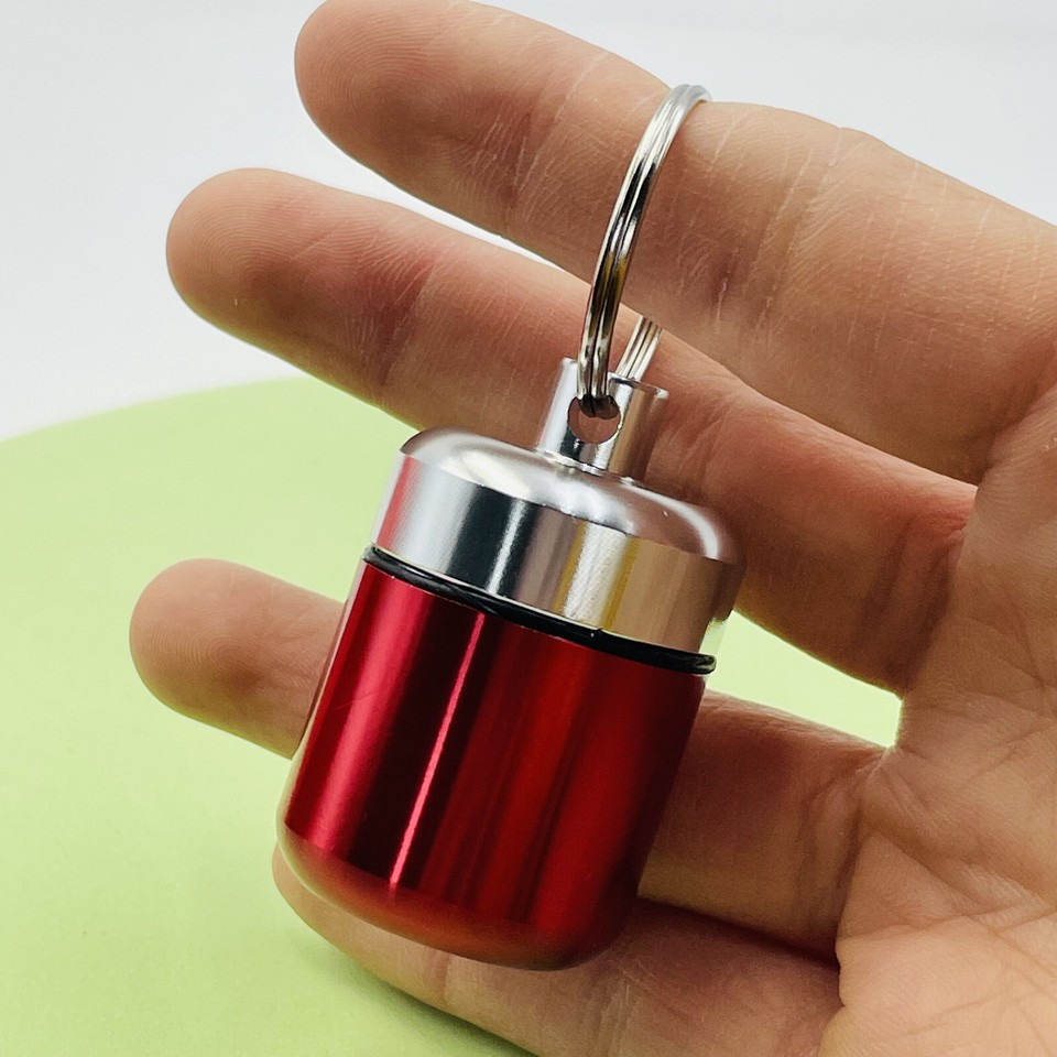 6pcs Mini Portable Aluminum Pill Case Carry Bottle Earplugs Box ...