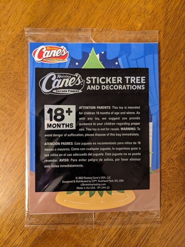 Raising Cane’s Sticker Tree Decorations NEW Sealed | eBay