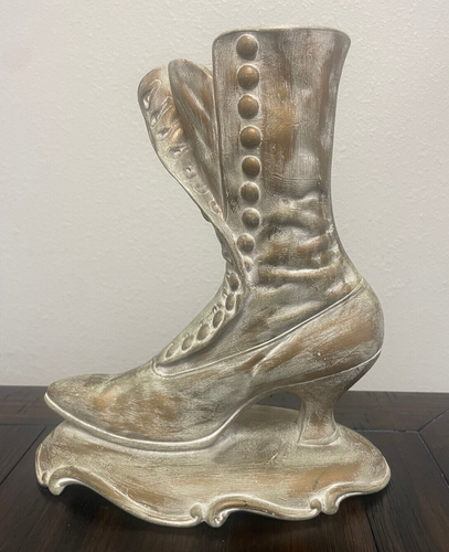 Vintage Retro Distressed High Heel Boot/Shoe Ceramic Planter/Atlantic ...