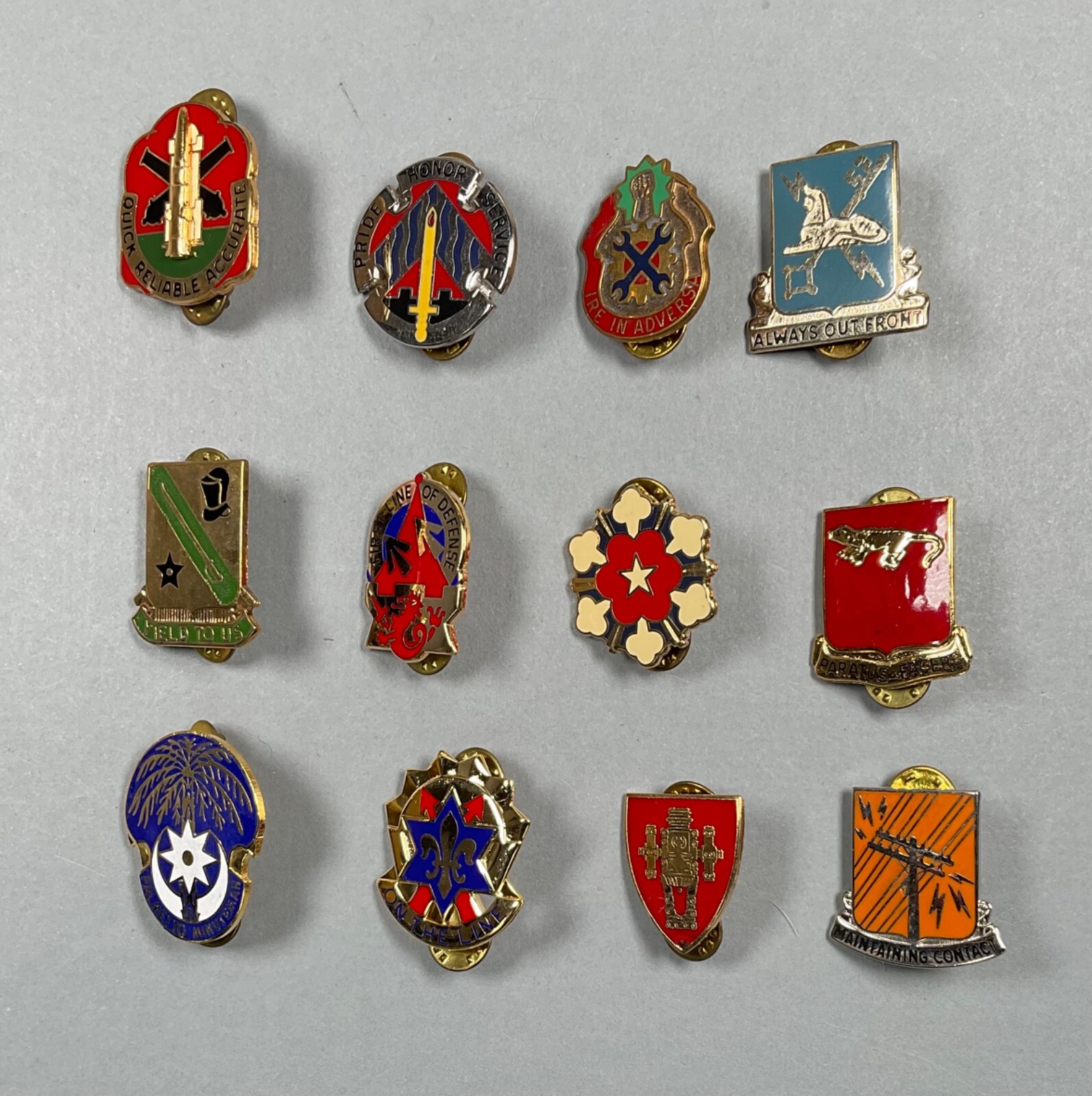 US Army DUI DI Unit Crest lot of 12 Different # 3 | eBay