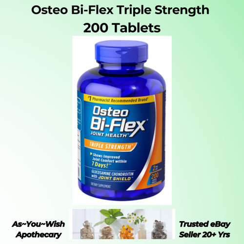 200 Tablets Osteo Bi-Flex Triple Strength Exp 01/2027 Joint Health ...