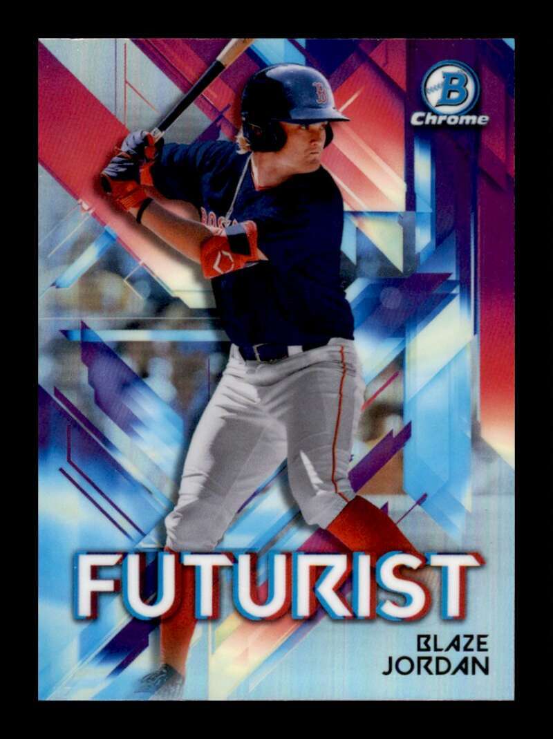 2021 Bowman Chrome Futurist Blaze Jordan #FUT-BJ Rookie RC Boston Red ...