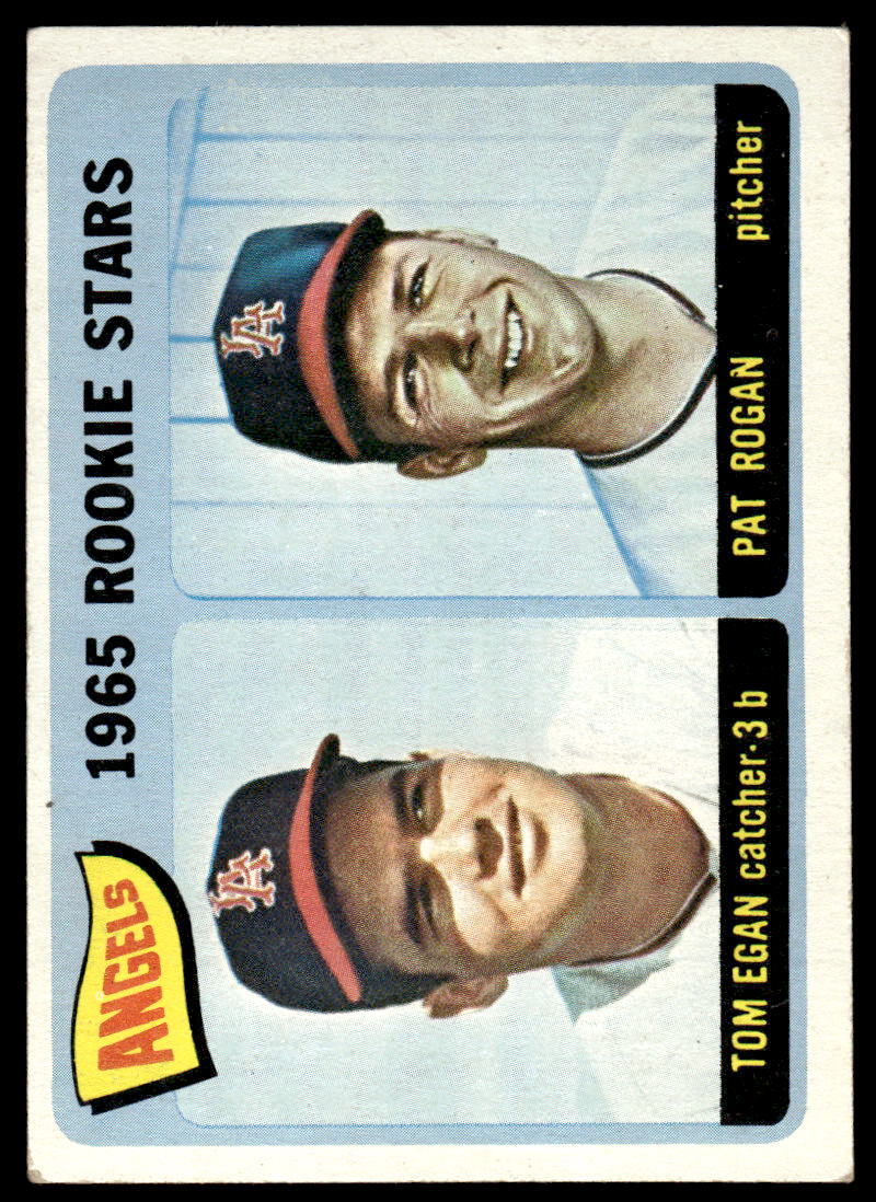 1965 TOPPS TOM EGAN 486 VG-EX PAT ROGAN RC BASEBALL LOS ANGELES ANGELS ...