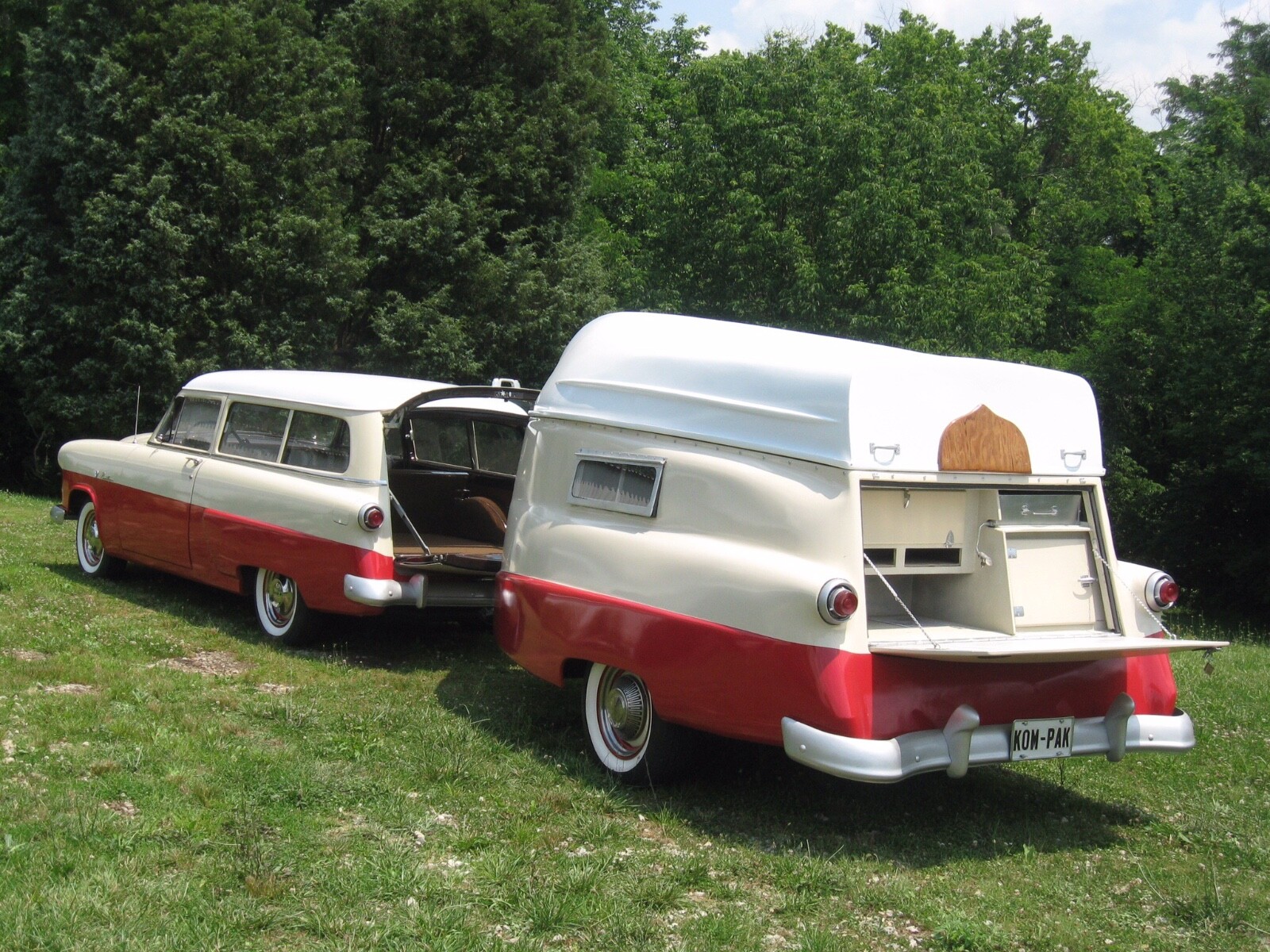 1952 Ford Ranch wagon and Kom Pak Sportsman trailer | Station Wagon Forums