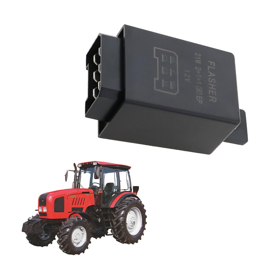 Flasher Unit 12V 21W 6 Pin Connector Flasher Relay Electronic Tractors ...