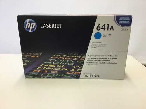 Genuine HP Laserjet 641A C9721A Cyan Ink Cartridge (Printers: 4600 ...