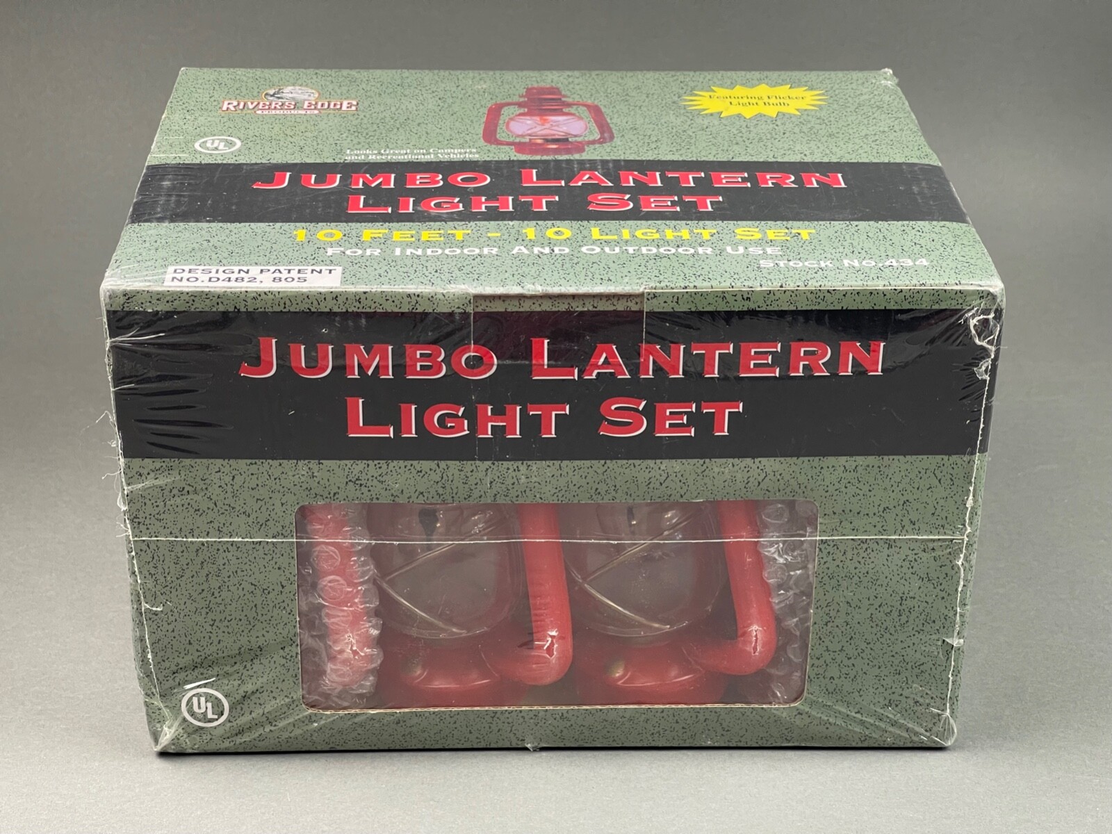 Rivers Edge Jumbo Lantern Light Set Red Patio Light String NEW | eBay