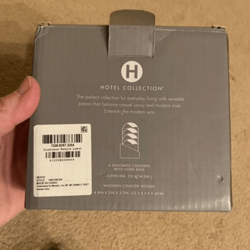 Hotel Collection 4 Coaster Bar Coasters Set | eBay