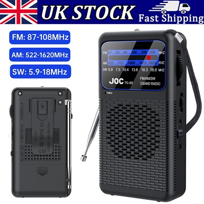 Portable AM/FM/SW Radio Battery Operated Radio with LED Flashlight ...