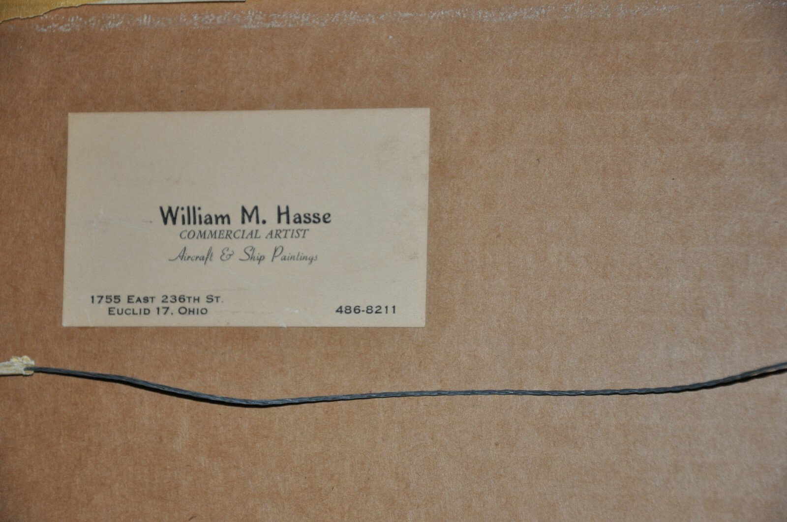 William M. Hasse (20th Century) Leer Jets 1970's original oil painting ...