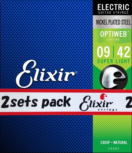 Elixir Electric Guitar Strings OPTIWEB Super Light .009-.042 #19002 Set of 2 [Do | eBay UK
