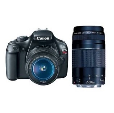 Canon EOS Rebel T3 Camera with Extra Zoom Lens, Battery Charger and ...