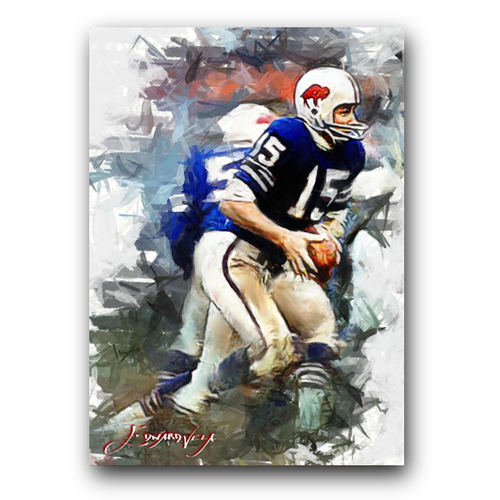 Jack Kemp #2 Art Card Limited 33/50 Edward Vela Signed (Buffalo Bills ...
