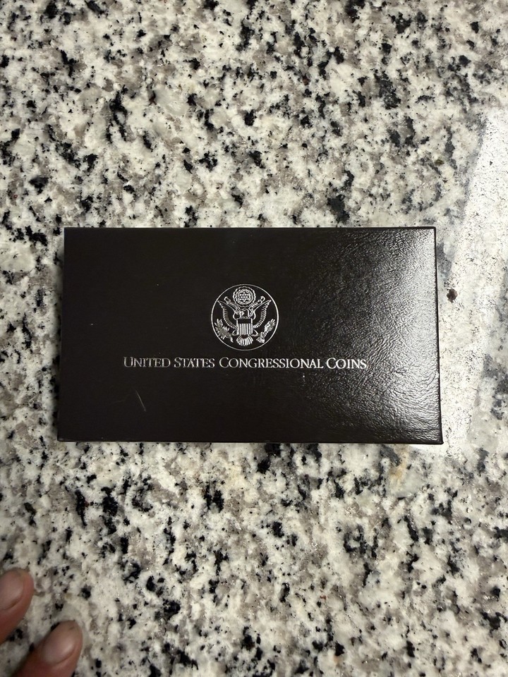 1989 US MINT CONGRESSIONAL TWO COIN SET BOX & COA Wth Secondary Coin | eBay