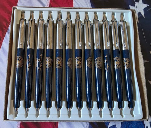 Very Rare Whole Box of Official President Bush Sr Parker VIP Gift Pens ...